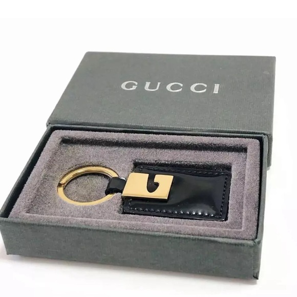 Gucci | Accessories | Gucci G Logo Leather Key Ring | Poshmark